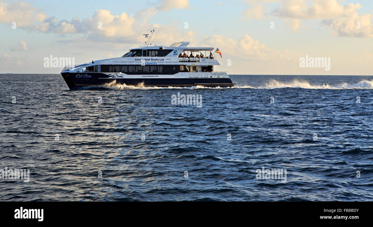 Sea ferry on the Indian Ocean Stock Photo - Alamy