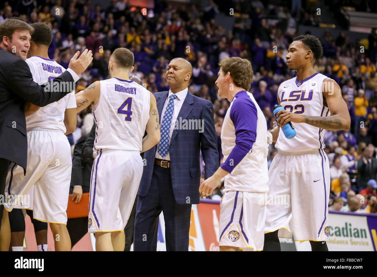 Baton Rouge, LA, USA. 13th Jan, 2016. LSU Tigers head coach Johnny ...