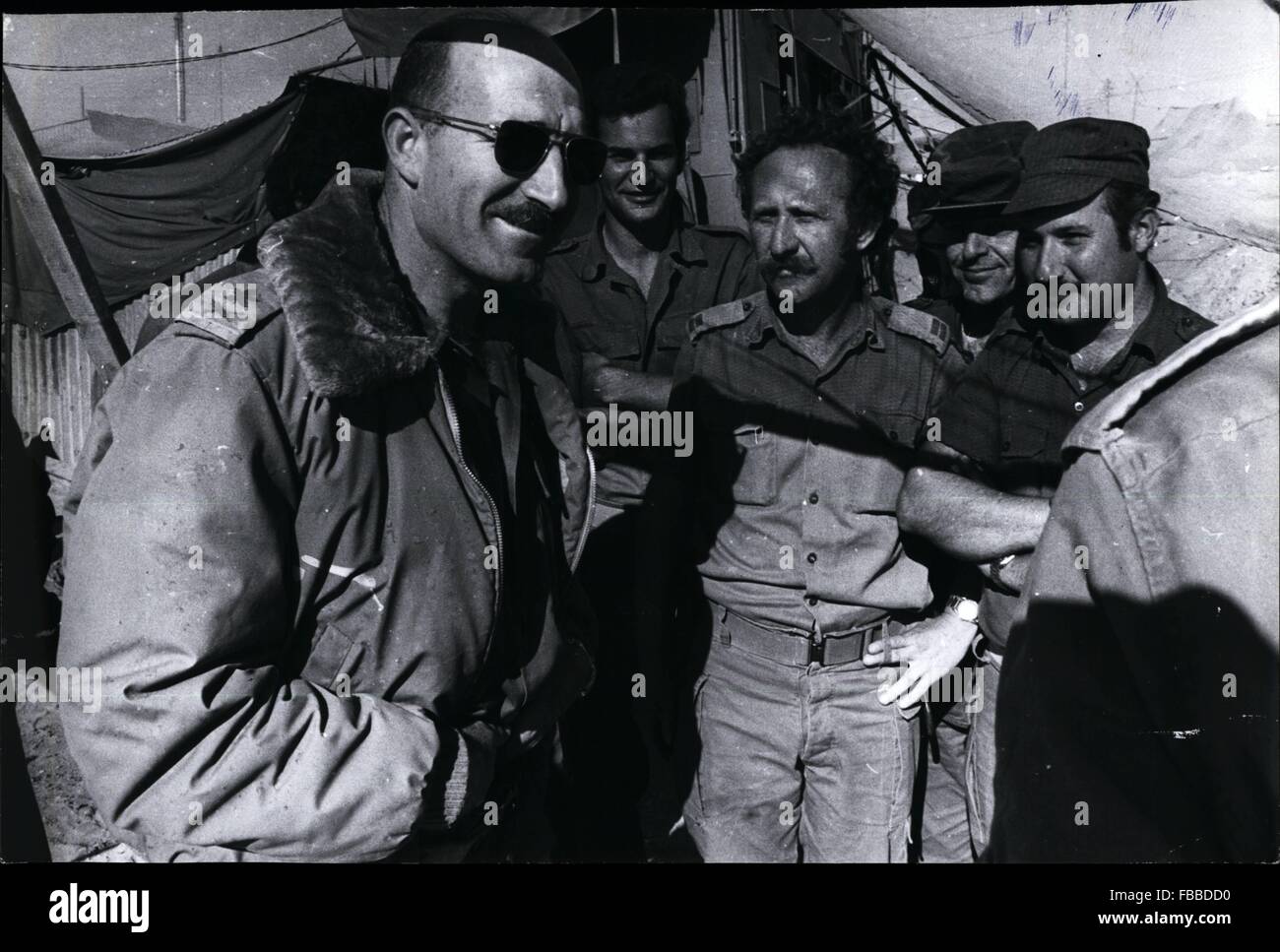 1965 - gen. Mordechai Hod (Air Force) with black glasses. © Keystone Pictures USA/ZUMAPRESS.com ...