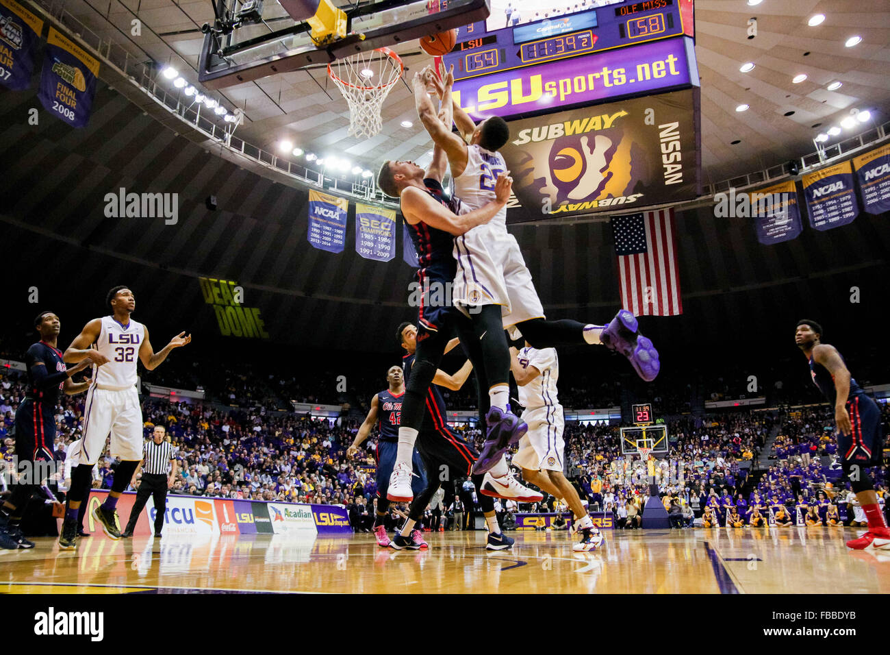 Baton Rouge, LA, USA. 13th Jan, 2016. LSU Tigers forward Ben Simmons ...