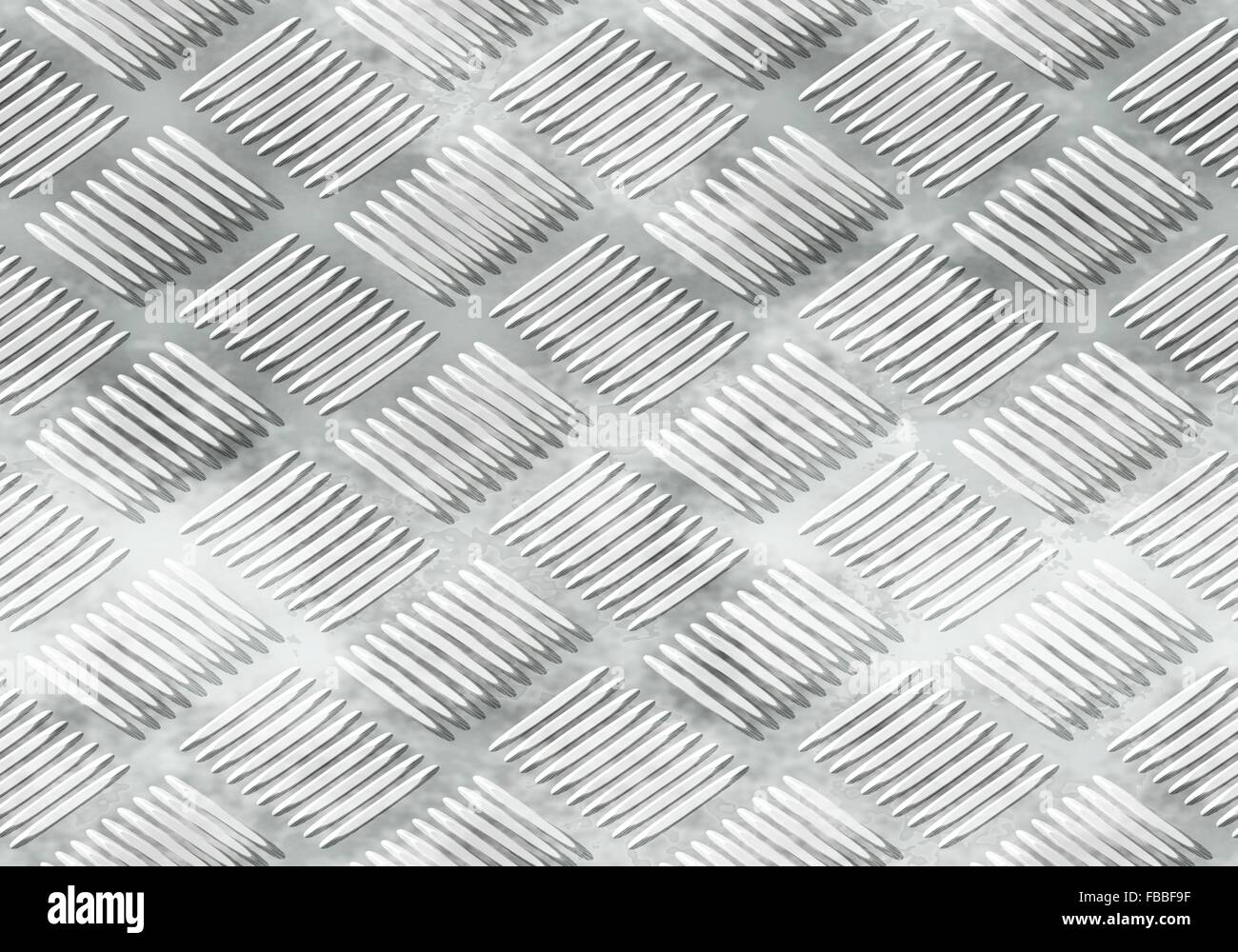 The ribbed silver metal plate surface texture Stock Photo - Alamy