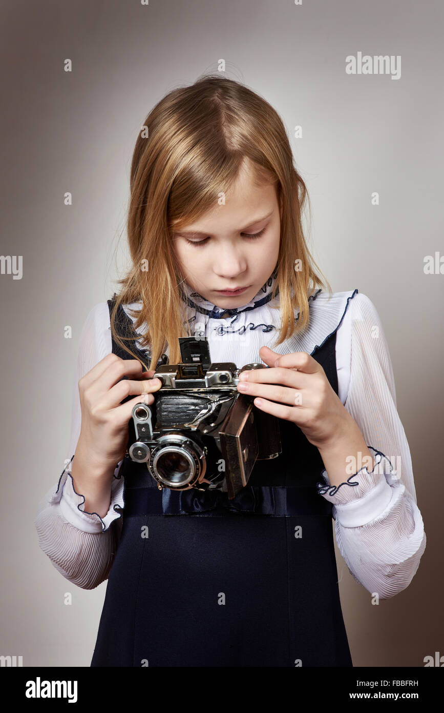 Girl camera photo hi-res stock photography and images - Alamy