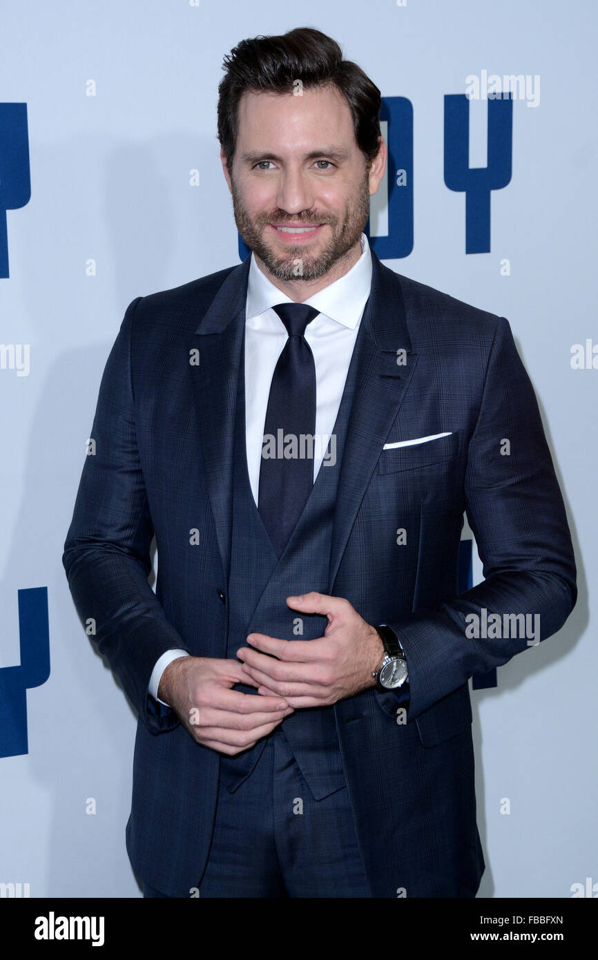 Joy New York Premiere - Red Carpet Arrivals Featuring: Edgar Ramirez ...