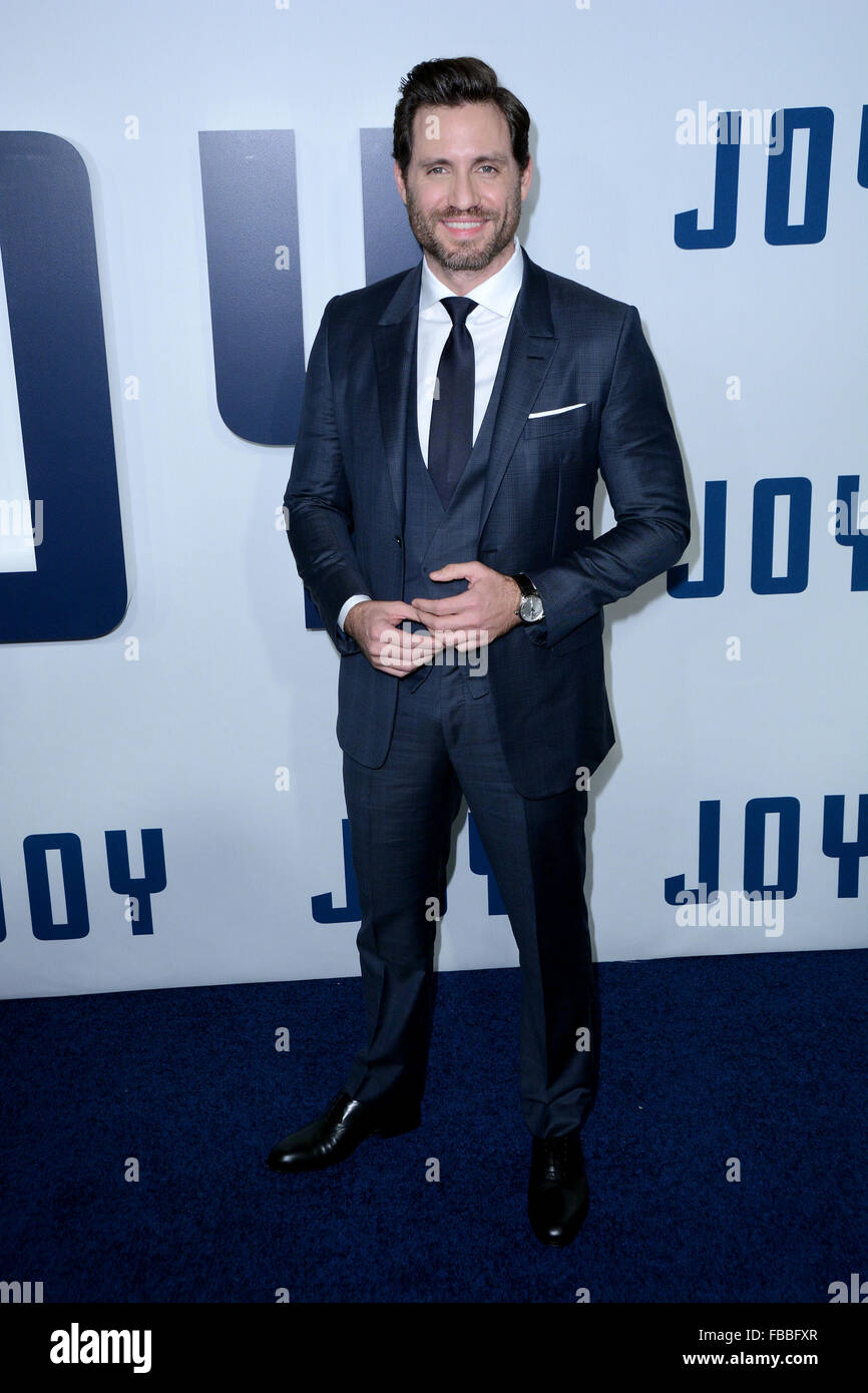 Joy New York Premiere - Red Carpet Arrivals Featuring: Edgar Ramirez ...