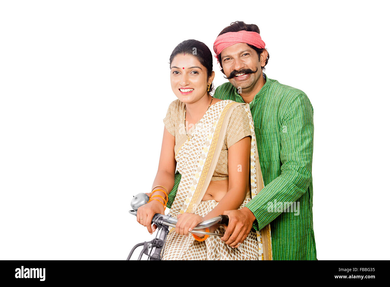 Man riding cycle village life hi-res stock photography and images - Alamy