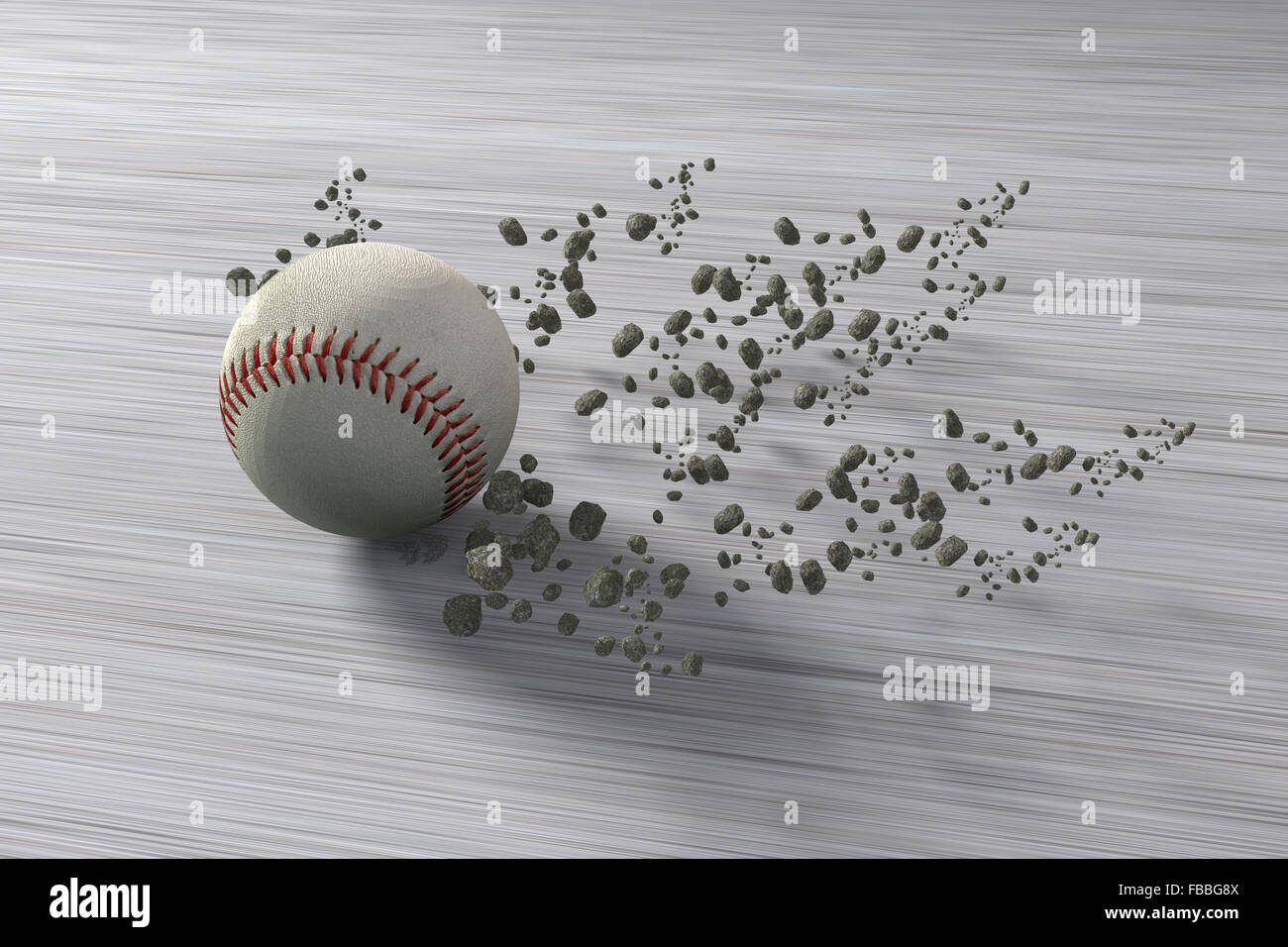 3d rendering of a fast rolling baseball Stock Photo - Alamy