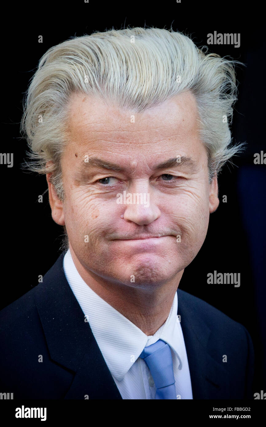 Geert Wilders attend the new year reception at the Royal Palace in ...