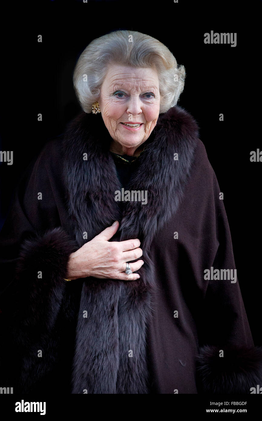 Princess Beatrix attend the new year reception for the corps ...