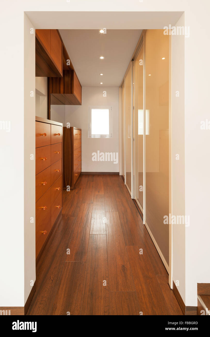 Modern house interior, corridor , nobody inside Stock Photo - Alamy