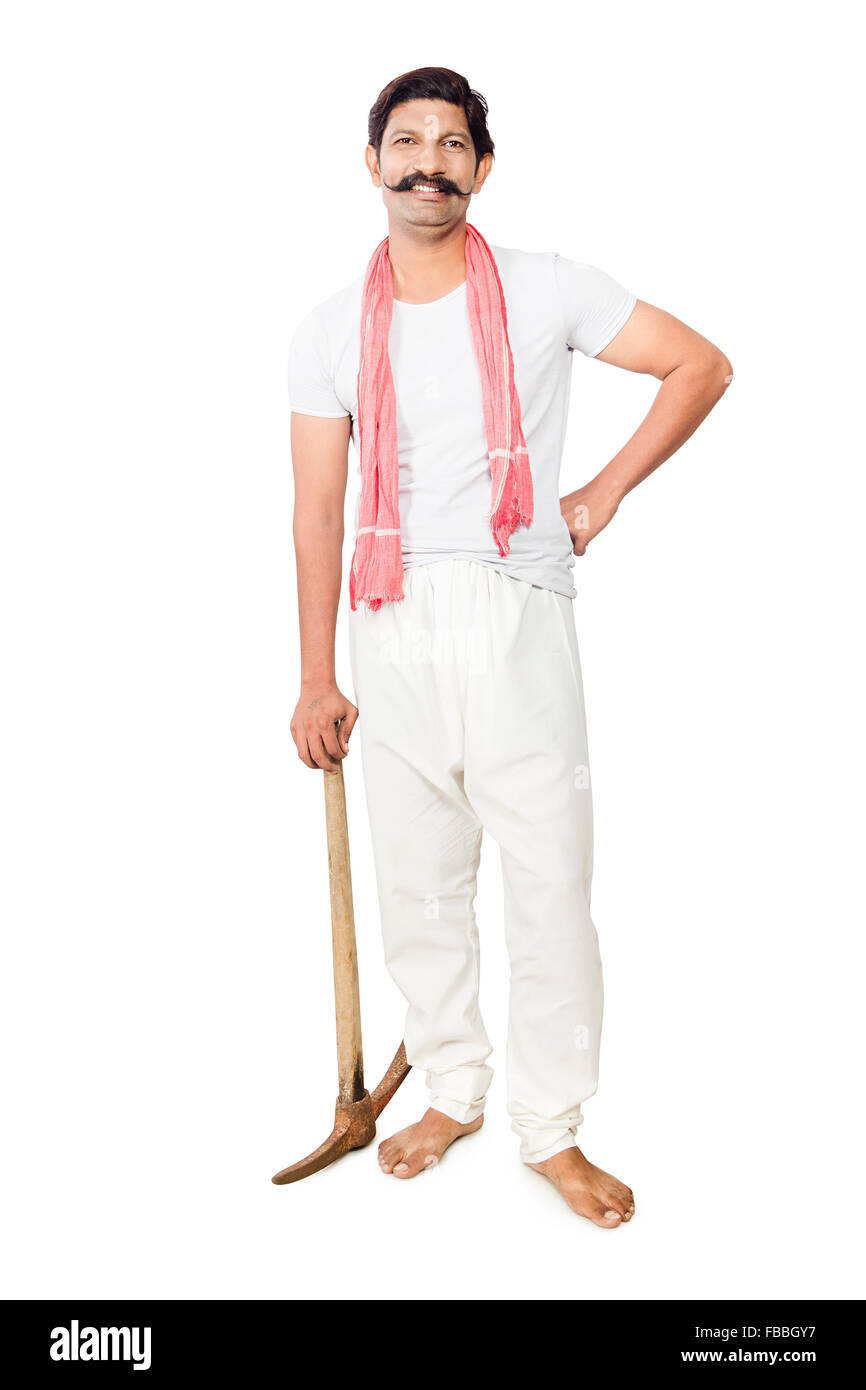 Indian worker villager Cut Out Stock Images & Pictures - Alamy