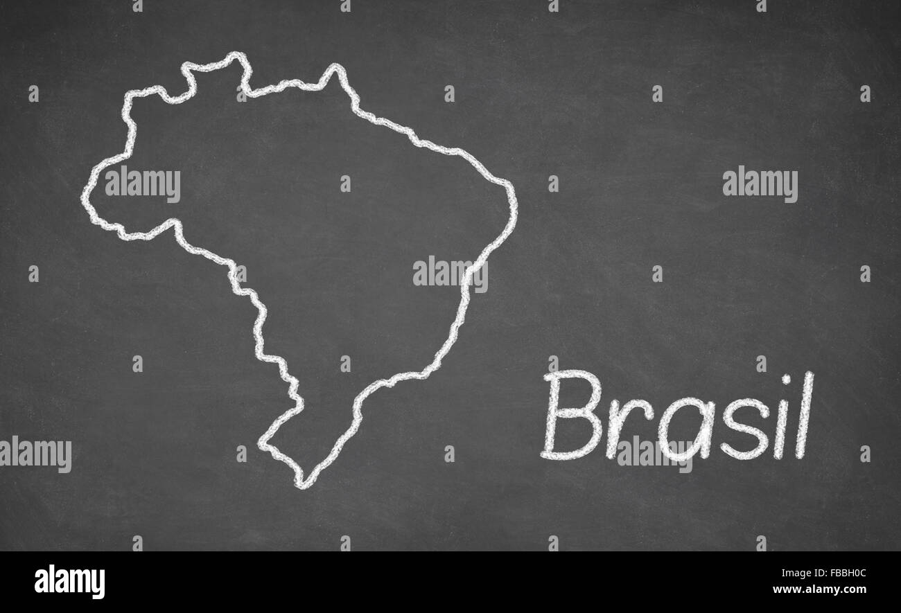 Brasil map hi-res stock photography and images - Alamy