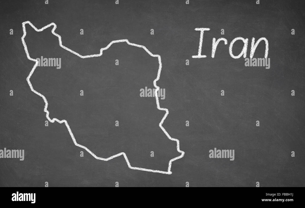 Map of iran Black and White Stock Photos & Images - Alamy