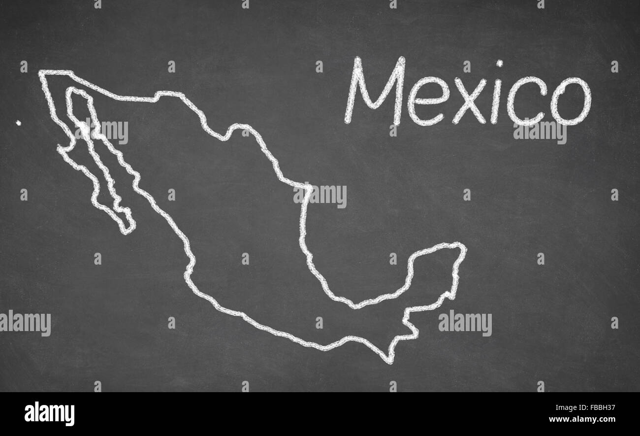 Mexico map Black and White Stock Photos & Images - Alamy
