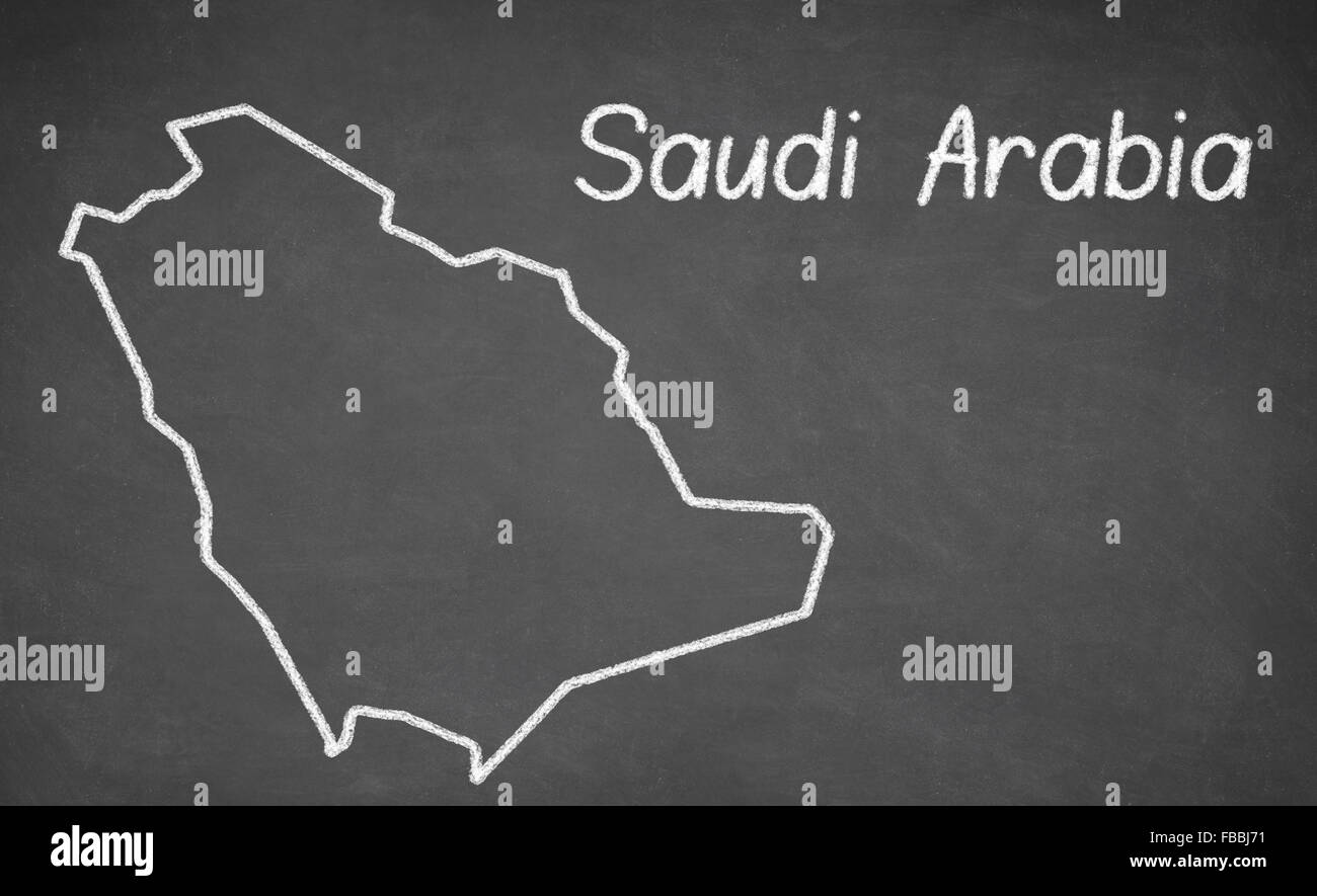 Saudi map Black and White Stock Photos & Images - Alamy