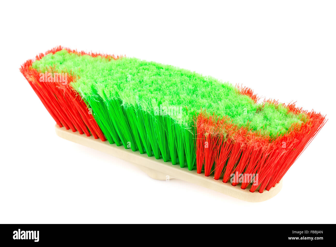 Colorful broom isolated on white background Stock Photo - Alamy