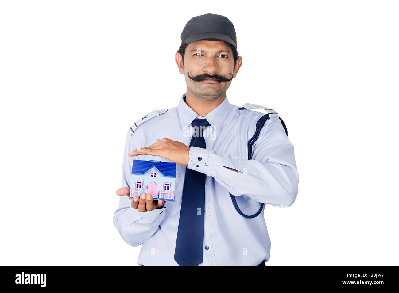 Indian man security guard dummy hi-res stock photography and images - Alamy