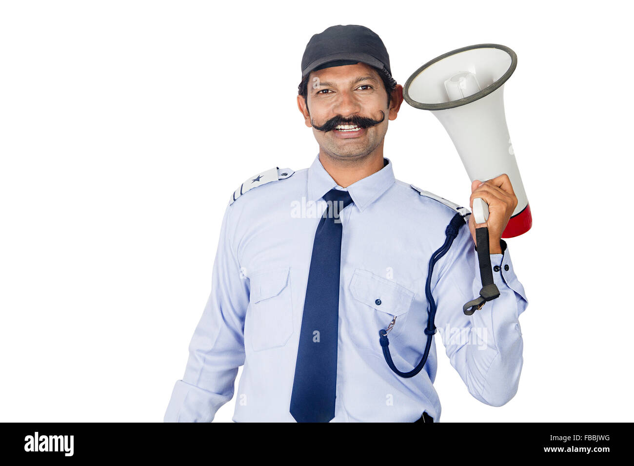 Security guard man smiling hi-res stock photography and images - Alamy