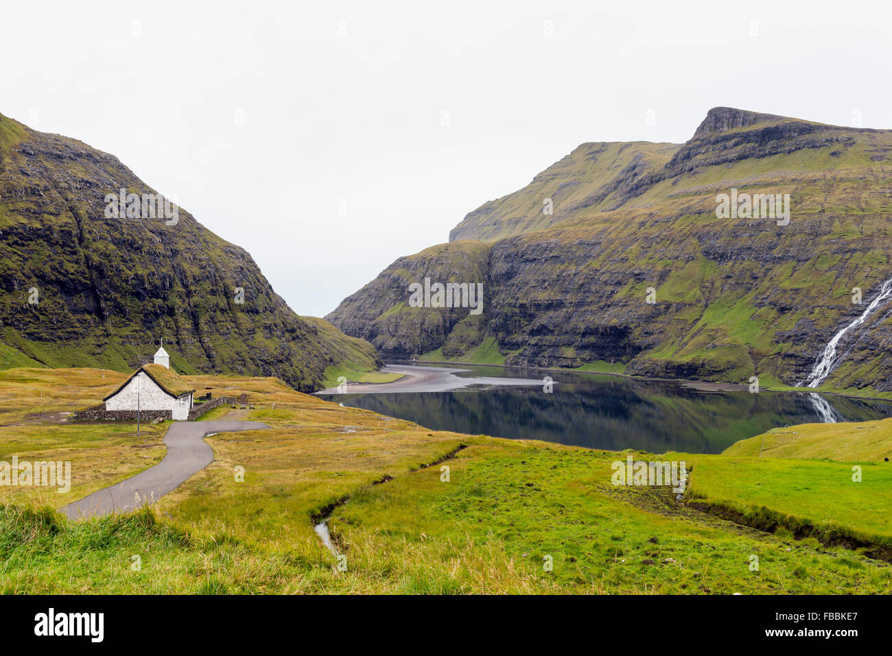 Old church on the Faeroes Stock Photo - Alamy