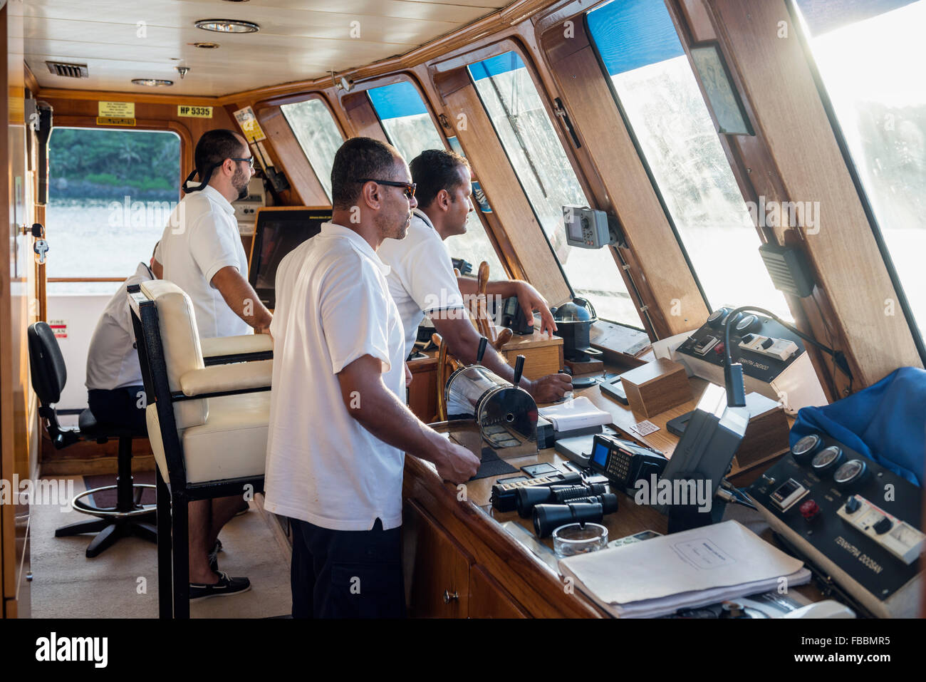 Bridge on cruise ship Stock Photo - Alamy