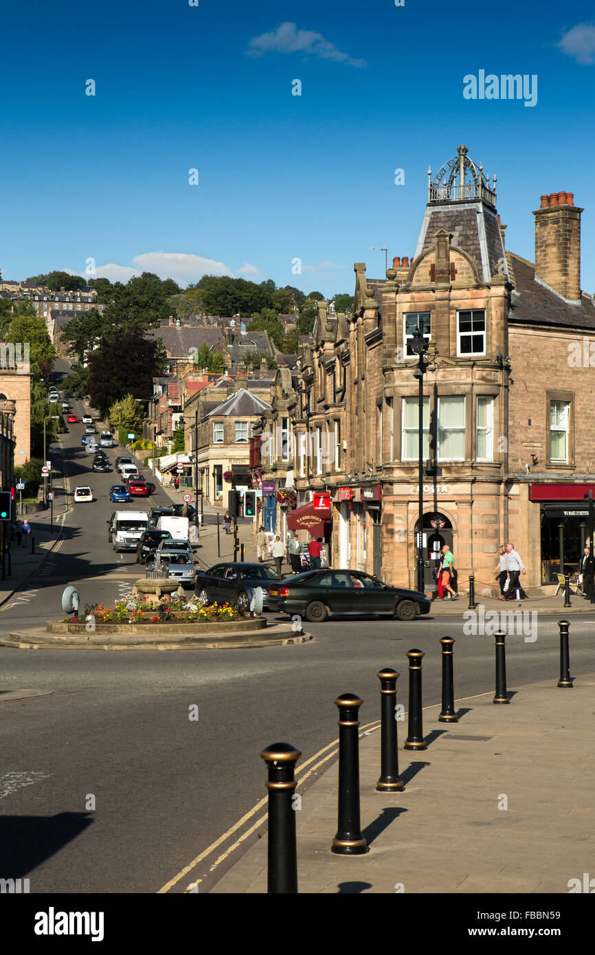 UK, England, Derbyshire, Matlock, Crown Square, Crown Buildings at ...