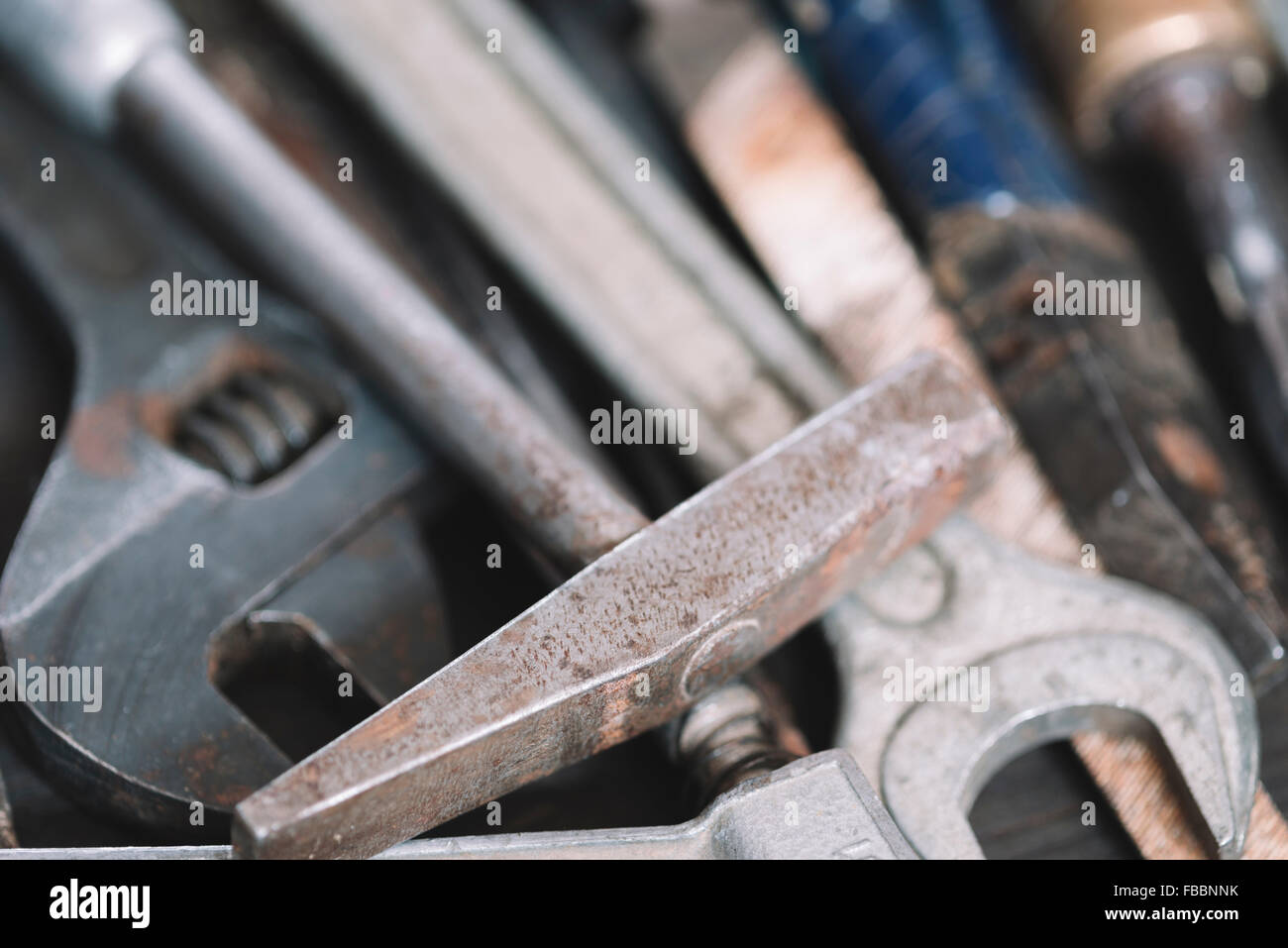 old tools in closeup Stock Photo - Alamy