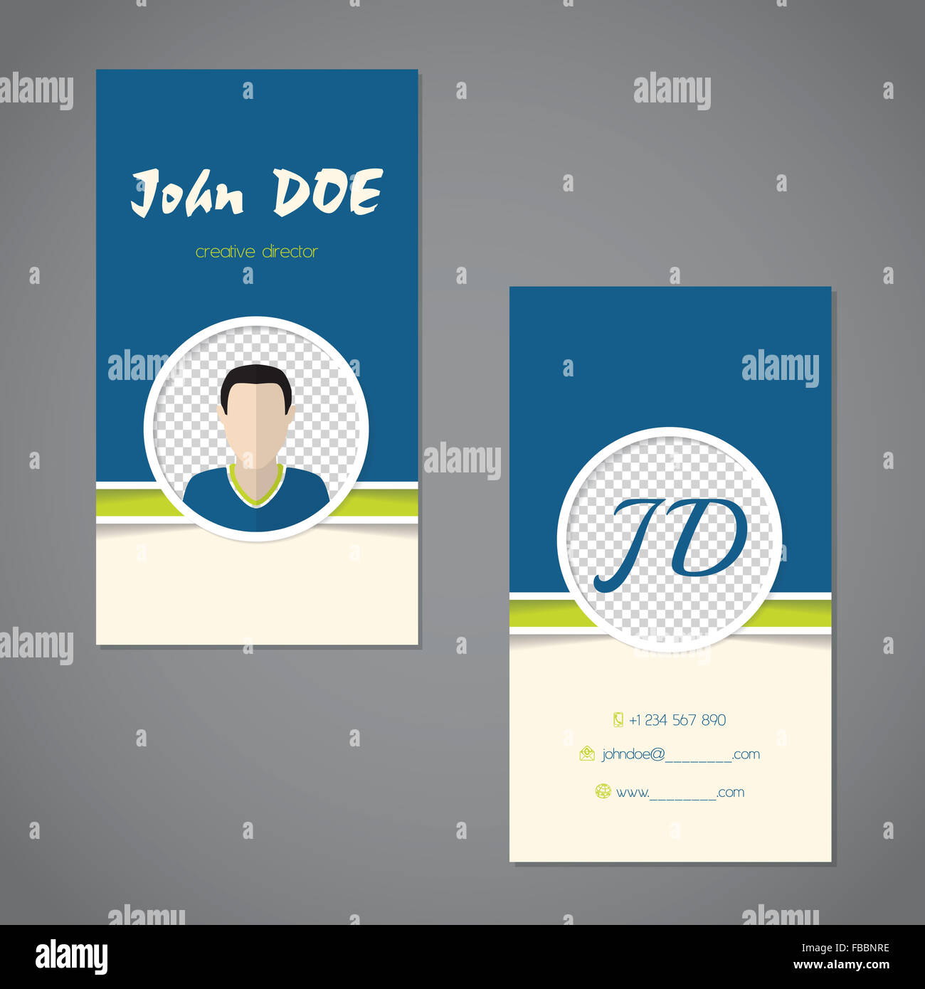 Id card front back hi-res stock photography and images - Alamy