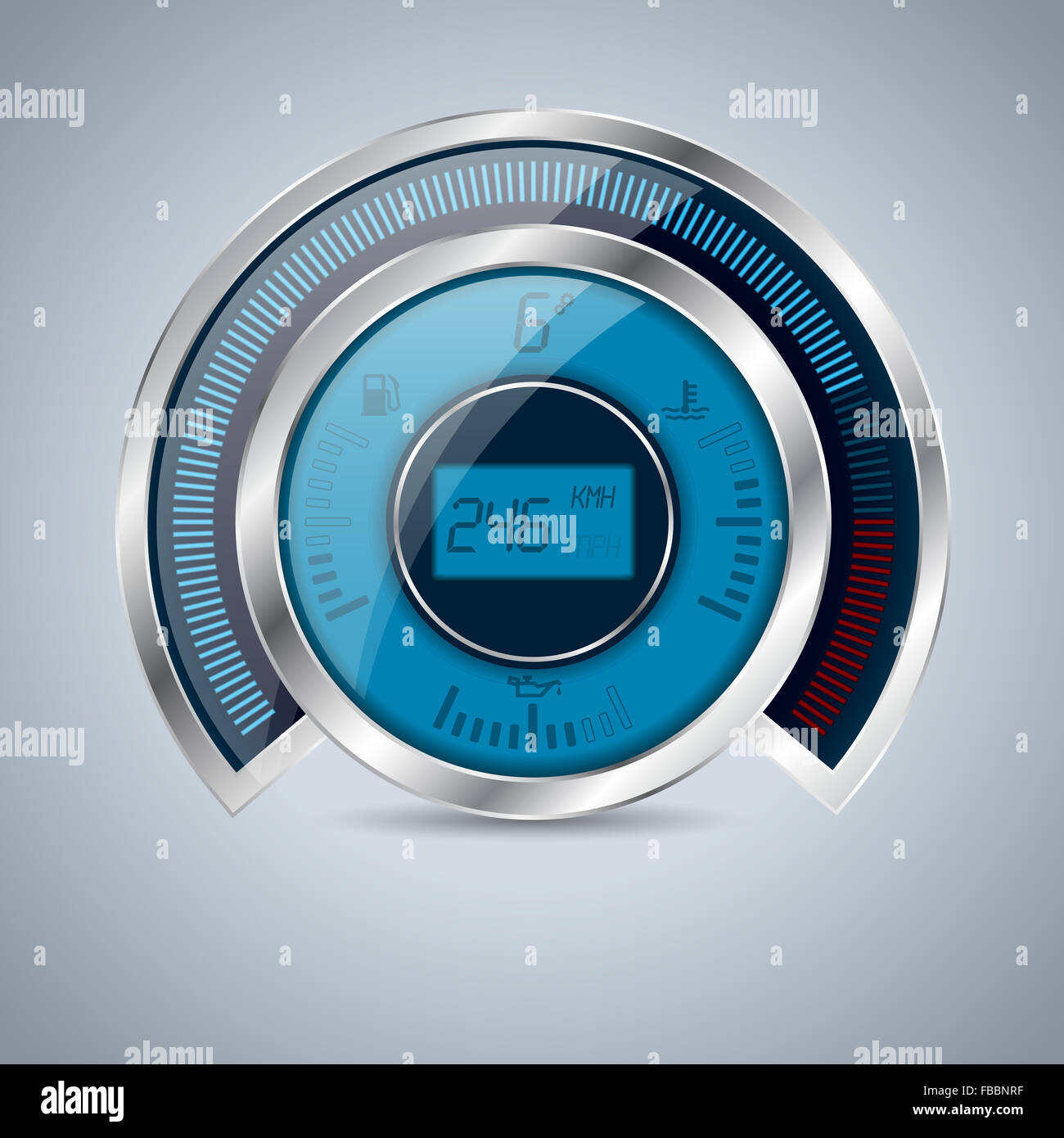 Car speedometer miles hi-res stock photography and images - Alamy