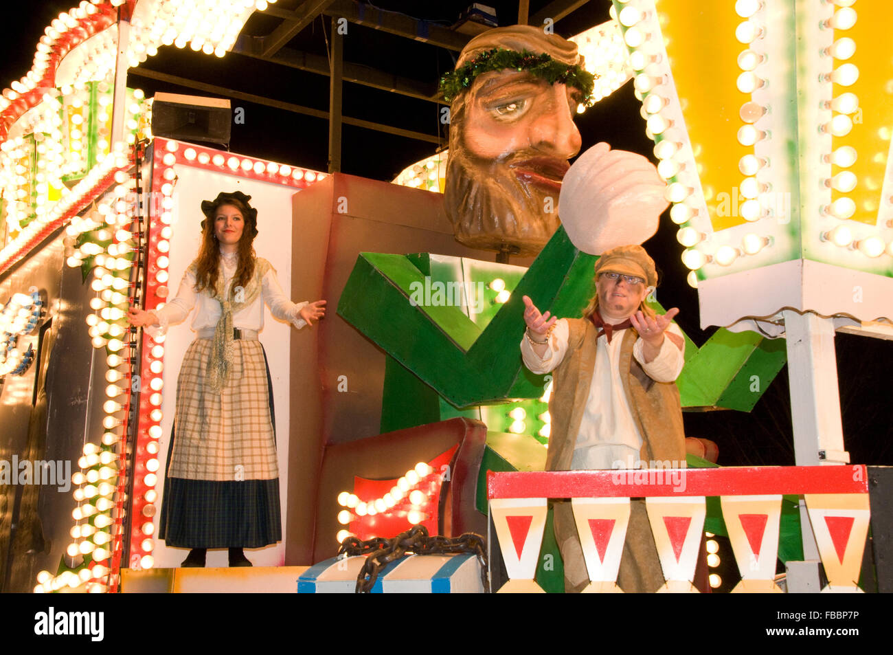 Glastonbury Festival Carnival Float, Somerset, England, UK Stock Photo ...
