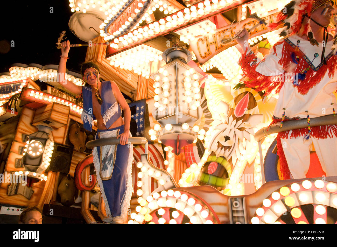 Glastonbury Festival Carnival Float, Somerset, England, UK Stock Photo ...