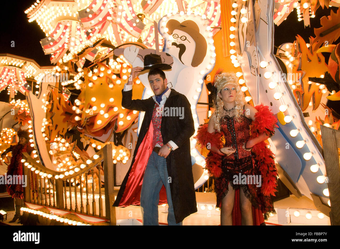 Glastonbury Festival Carnival Float, Somerset, England, UK Stock Photo ...
