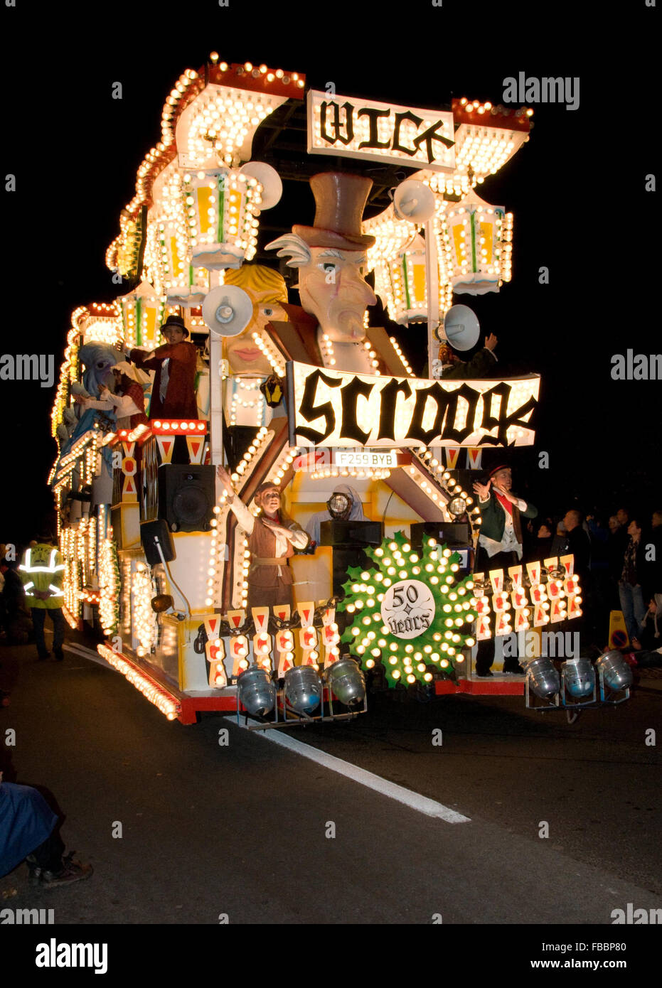 Glastonbury Festival Carnival Float, Somerset, England, UK Stock Photo ...