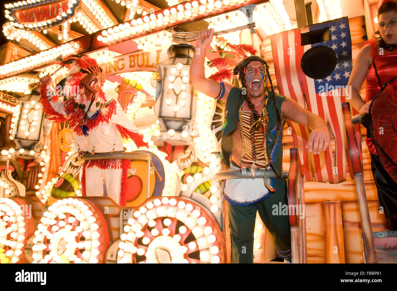 Glastonbury Festival Carnival Float, Somerset, England, UK Stock Photo ...