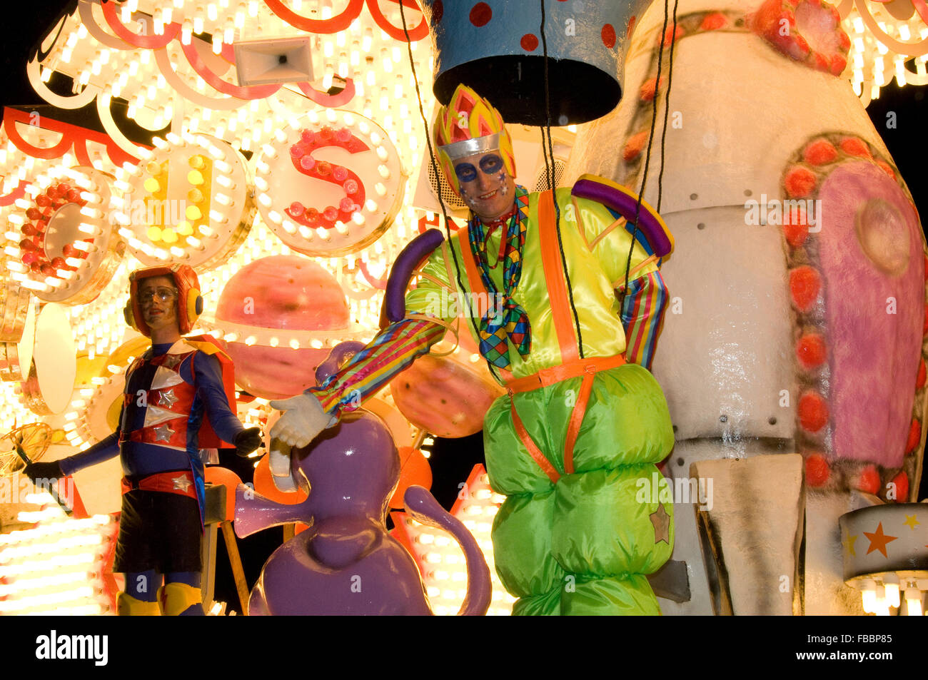 Glastonbury Festival Carnival Float, Somerset, England, UK Stock Photo ...