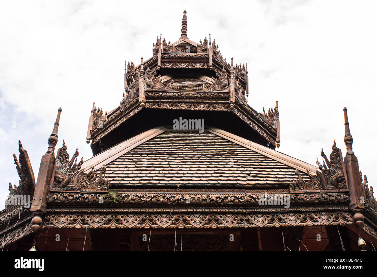 Art of gable apex in thai Temple Stock Photo - Alamy