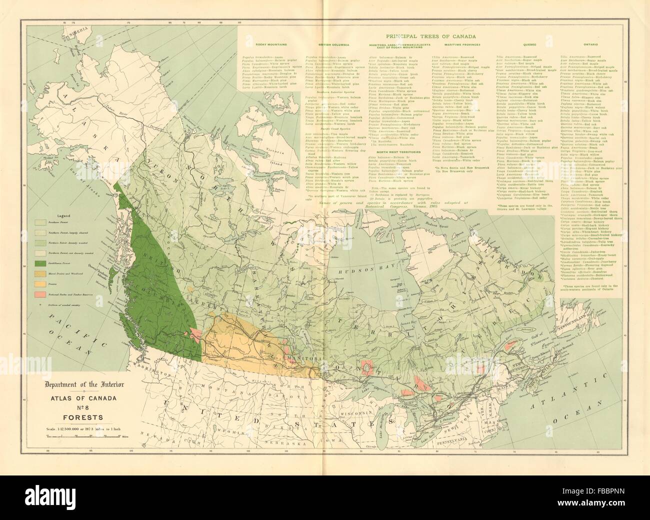 CANADA FORESTS. Cordilleran. Prairis. Parks. Timber reserves. WHITE ...