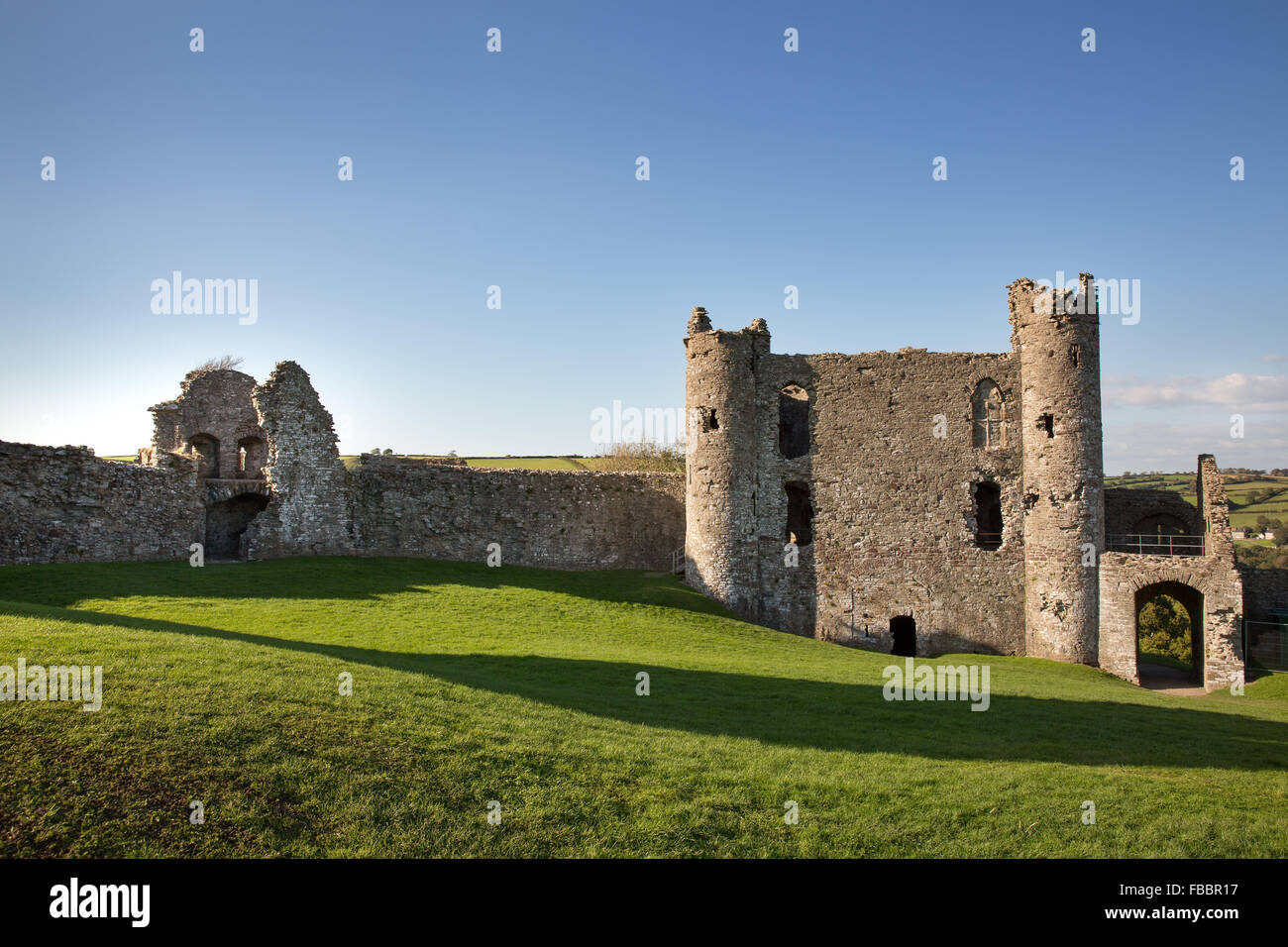 Llansteffan Castle, Wales, Uk Stock Photo - Alamy