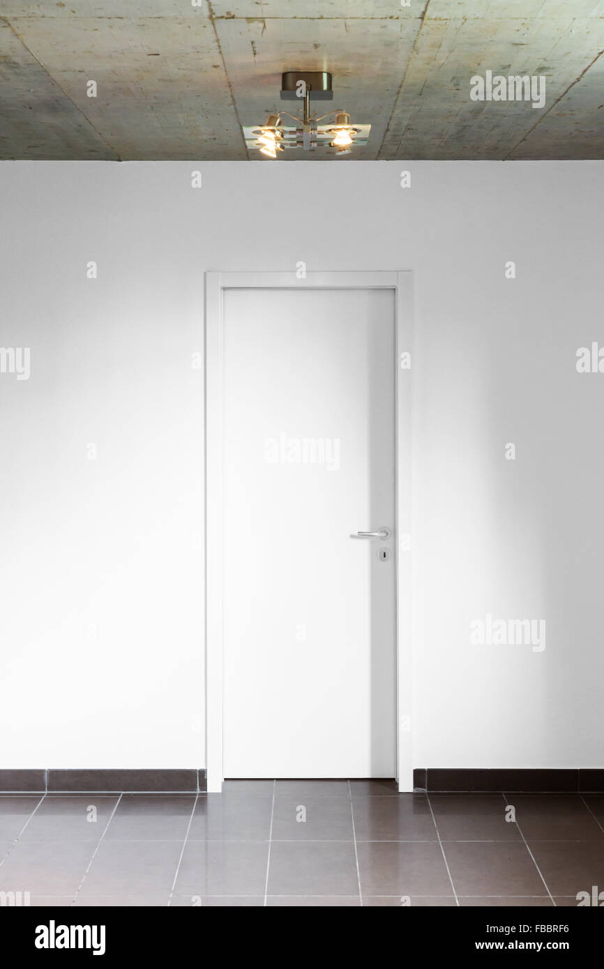 Modern house, empty apartment, door Stock Photo - Alamy