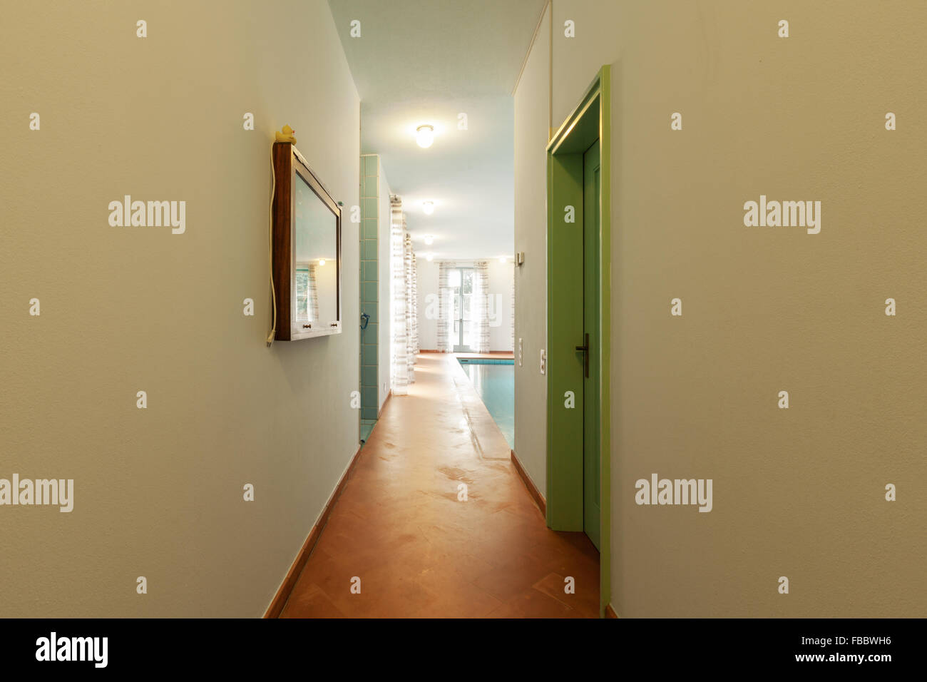 House interiors furnished, corridor Stock Photo - Alamy