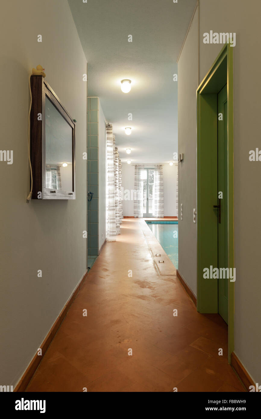 House interiors furnished, corridor Stock Photo - Alamy