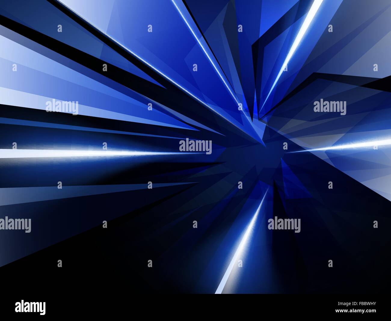 Dark Abstract Background of Blue Luminous Rays Stock Vector Image & Art ...