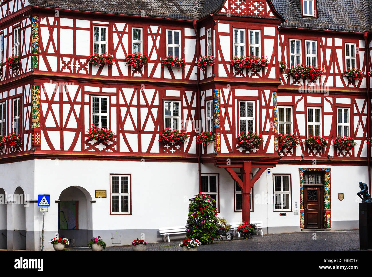 Nassau, the Town Hall on the market square, Germany Stock Photo - Alamy