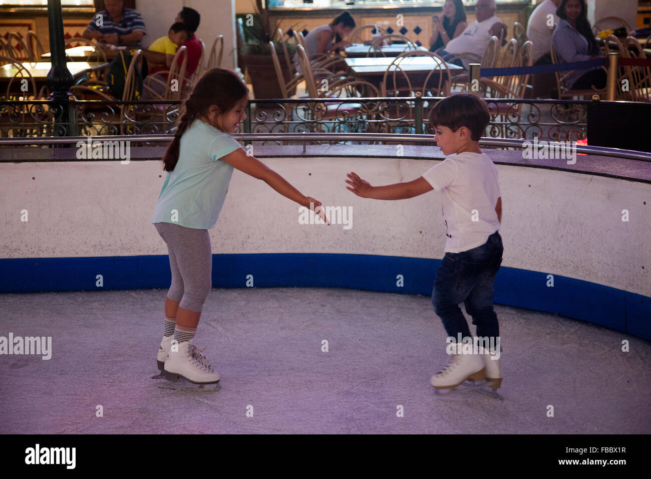 Kids Learning Ice Skating at Grand West Casino Complex Ice Rink in Cape ... Kids Learning Ice Skating at Grand West Casino Complex Ice Rink in Cape ...