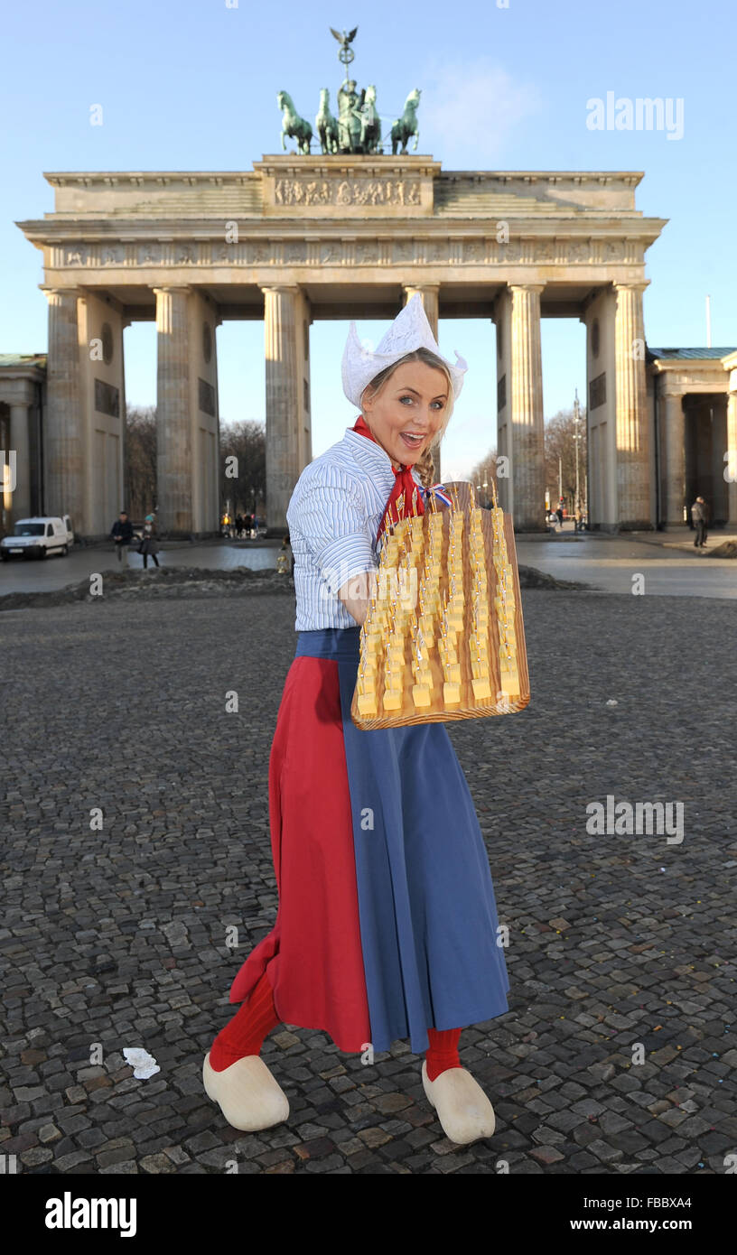 Berlin, Germany. 14th Jan, 2016. Dutch cheese queen Floor Schothorst ...
