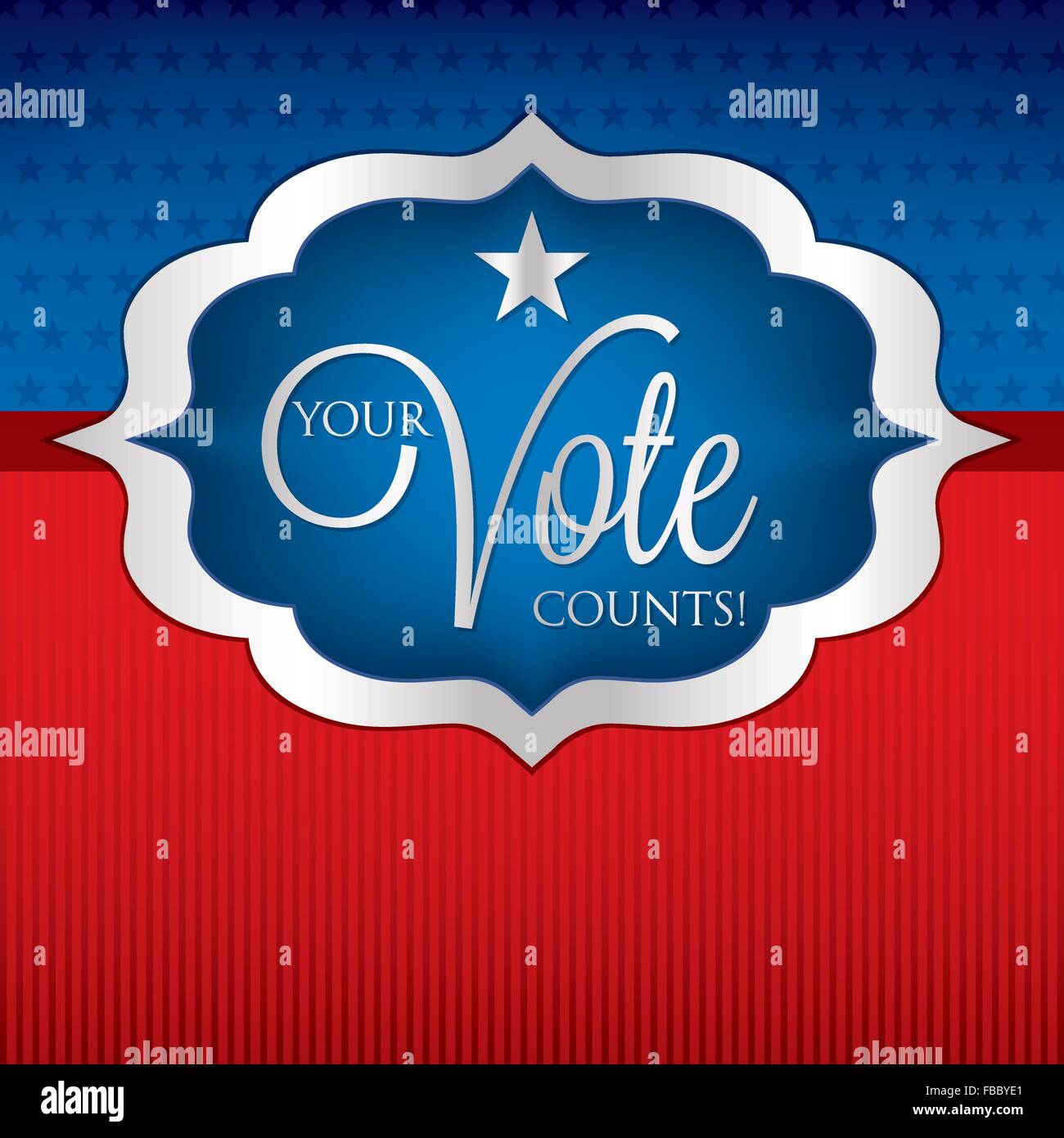 Label American election card in vector format Stock Vector Image & Art ...
