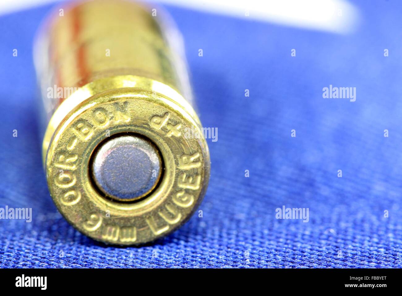 Ammunition on United States flag - Second Amendment Rights Stock Photo ...