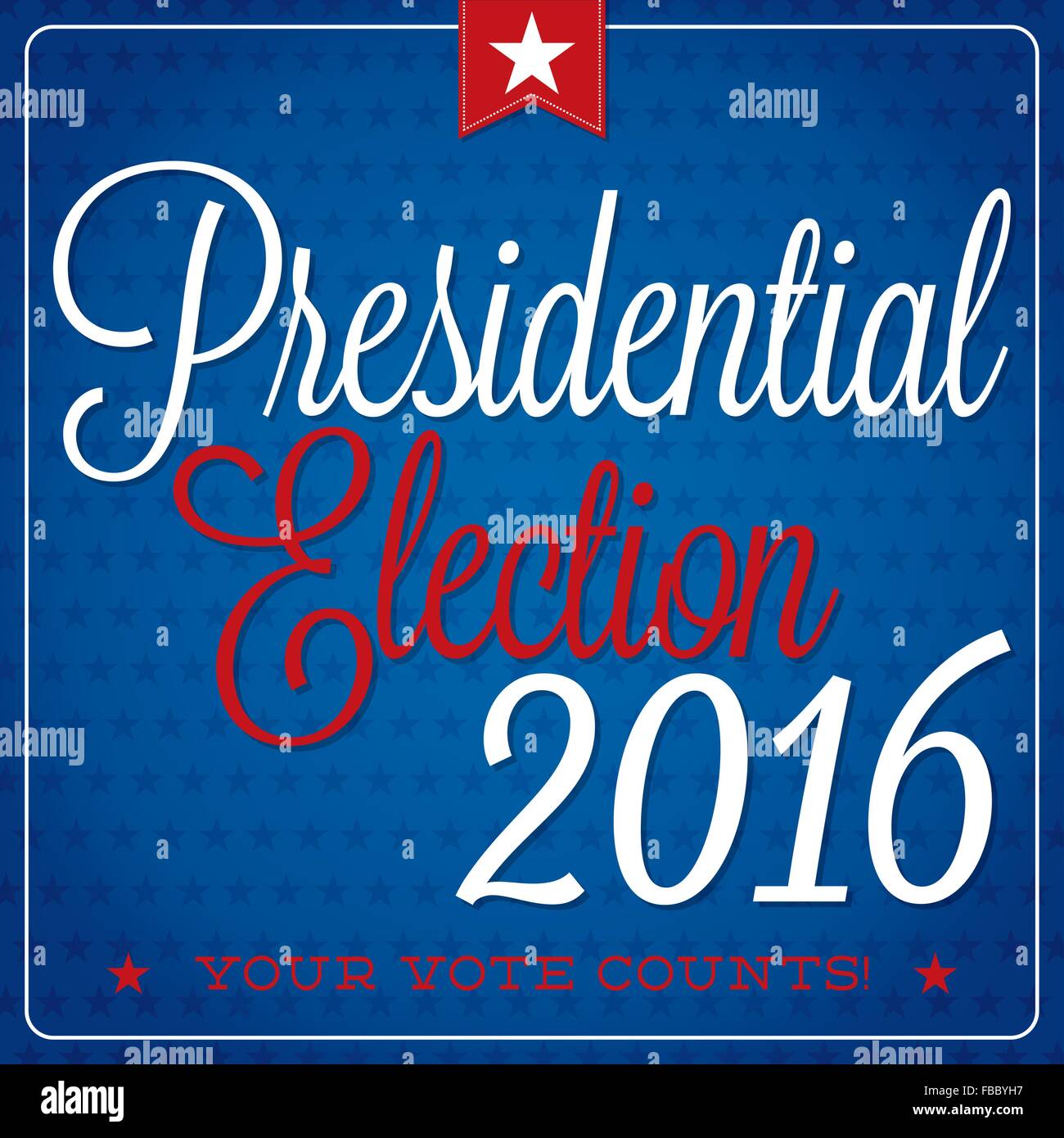 American election typographic card in vector format Stock Vector Image ...