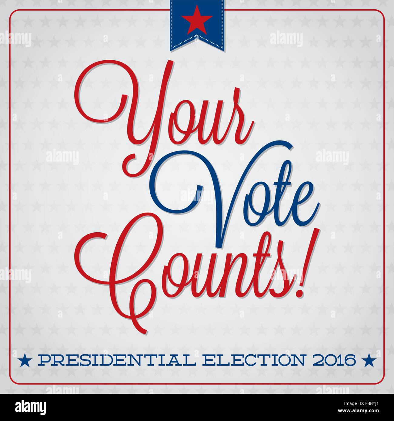 American election typographic card in vector format Stock Vector Image ...