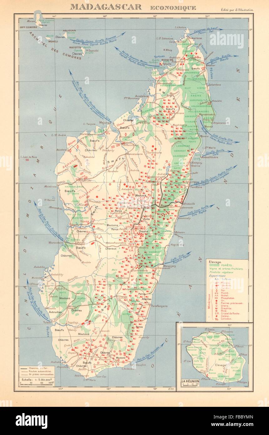 COLONIAL MADAGASCAR RESOURCES. Minerals Economique. Inset La Réunion ...