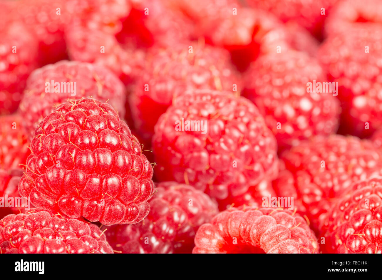 Background of raspberries, macro, close-up Stock Photo - Alamy