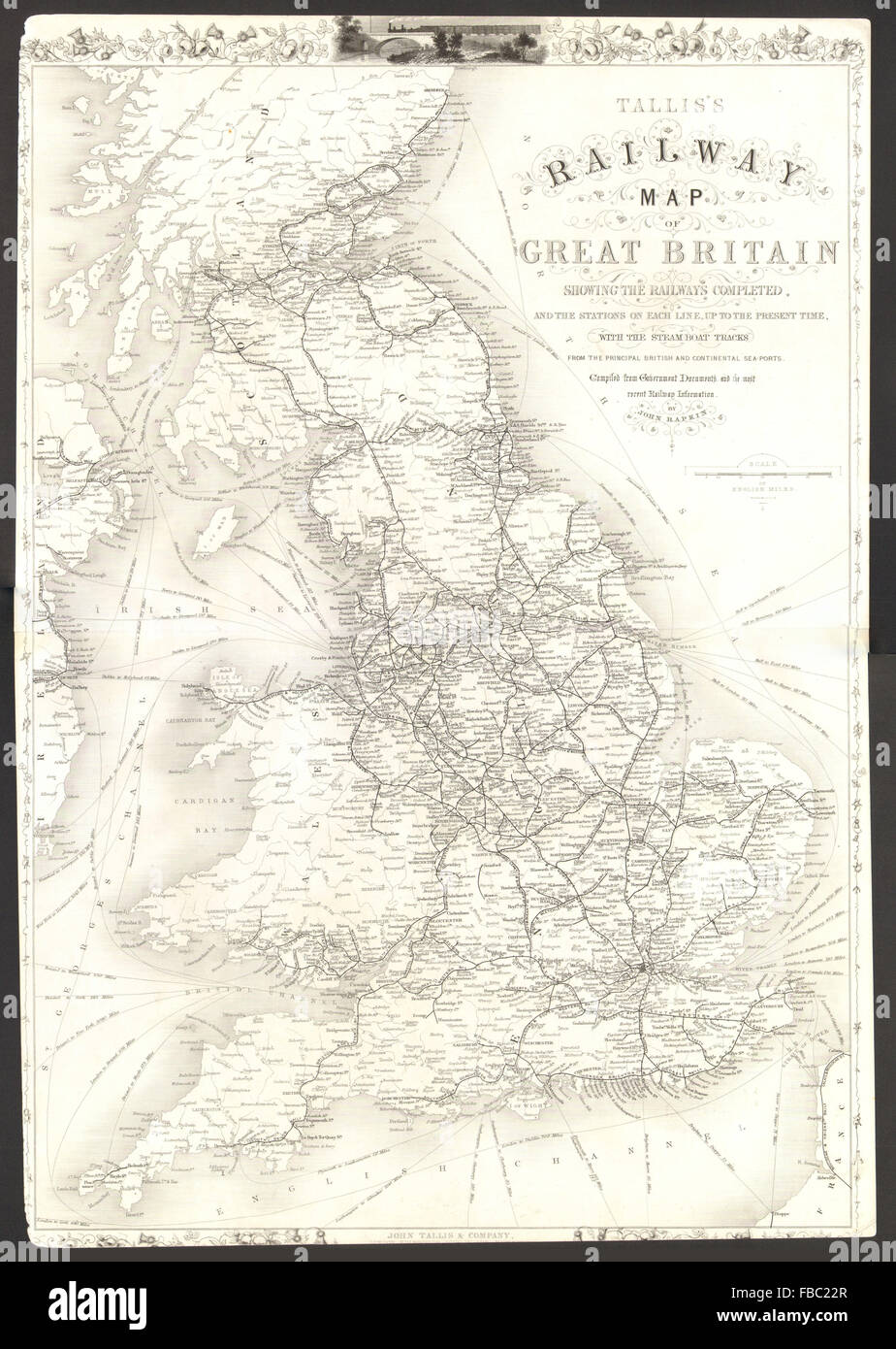 Great britain railway map hi-res stock photography and images - Alamy